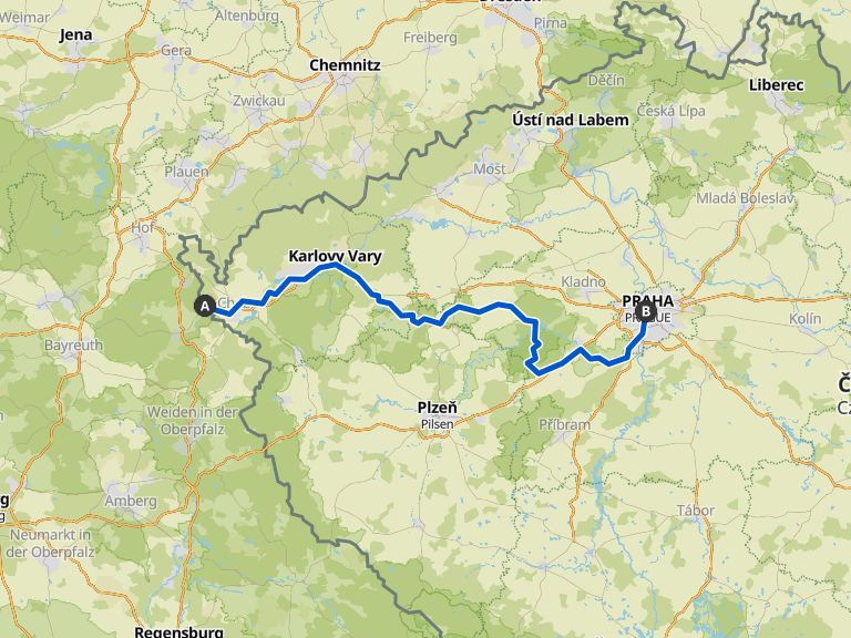 Eurovelo 4 (Nemčija - Praga) | ride | Komoot